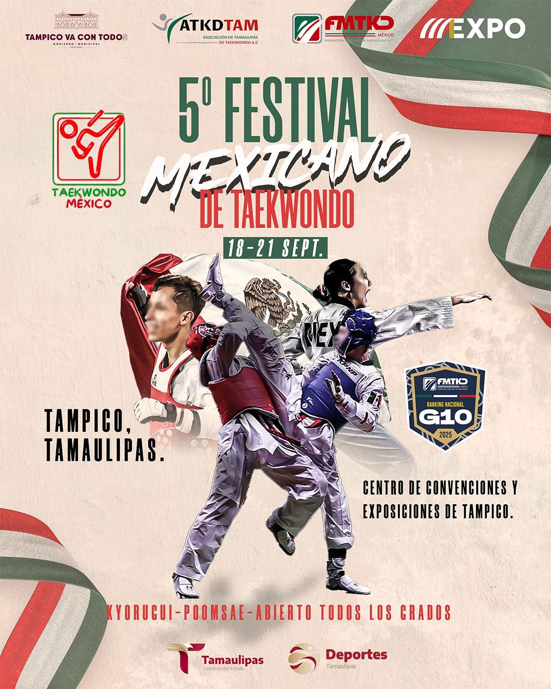 5to FESTIVAL MEXICANO DE TAEKWONDO G10 - Taekwondo México